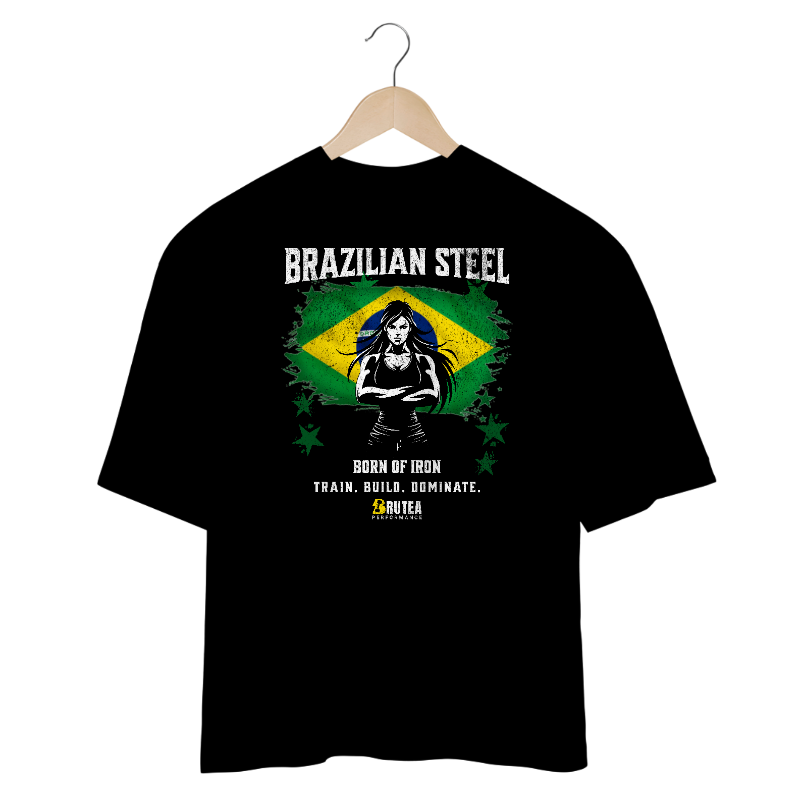Camiseta Oversized Brazilian Steel — Feminina R$127,44 em Brutea ...