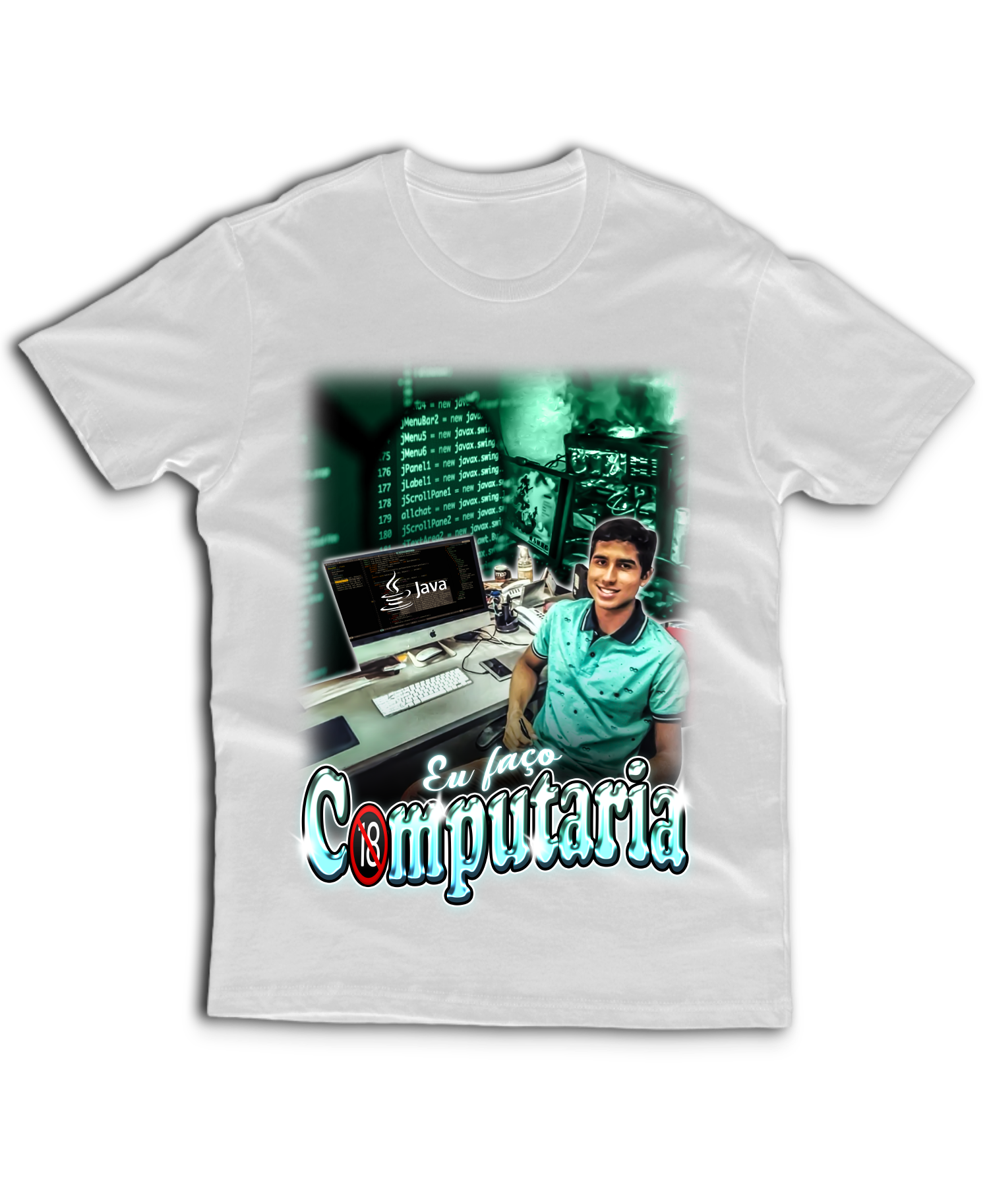 T-Shirt Classic EU FAÇO COMPUTARIA em DESNORT